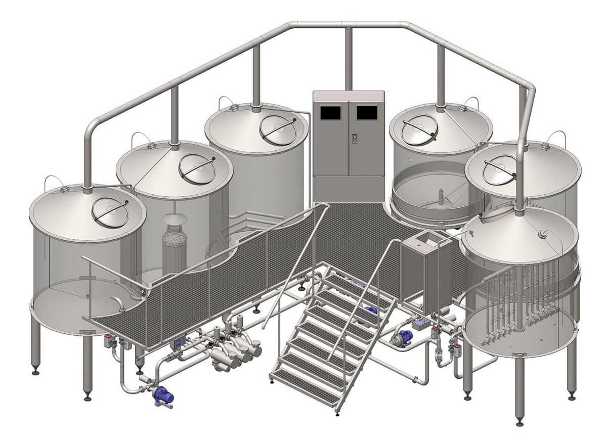Breweries - fully equipped systems for the beer production - CBS